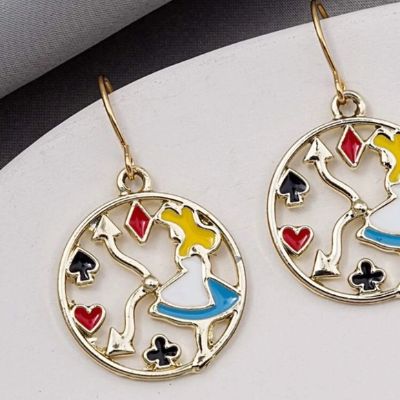 Jewelry | 28 Disneys Alice In Wonderland Earrings | Poshmark